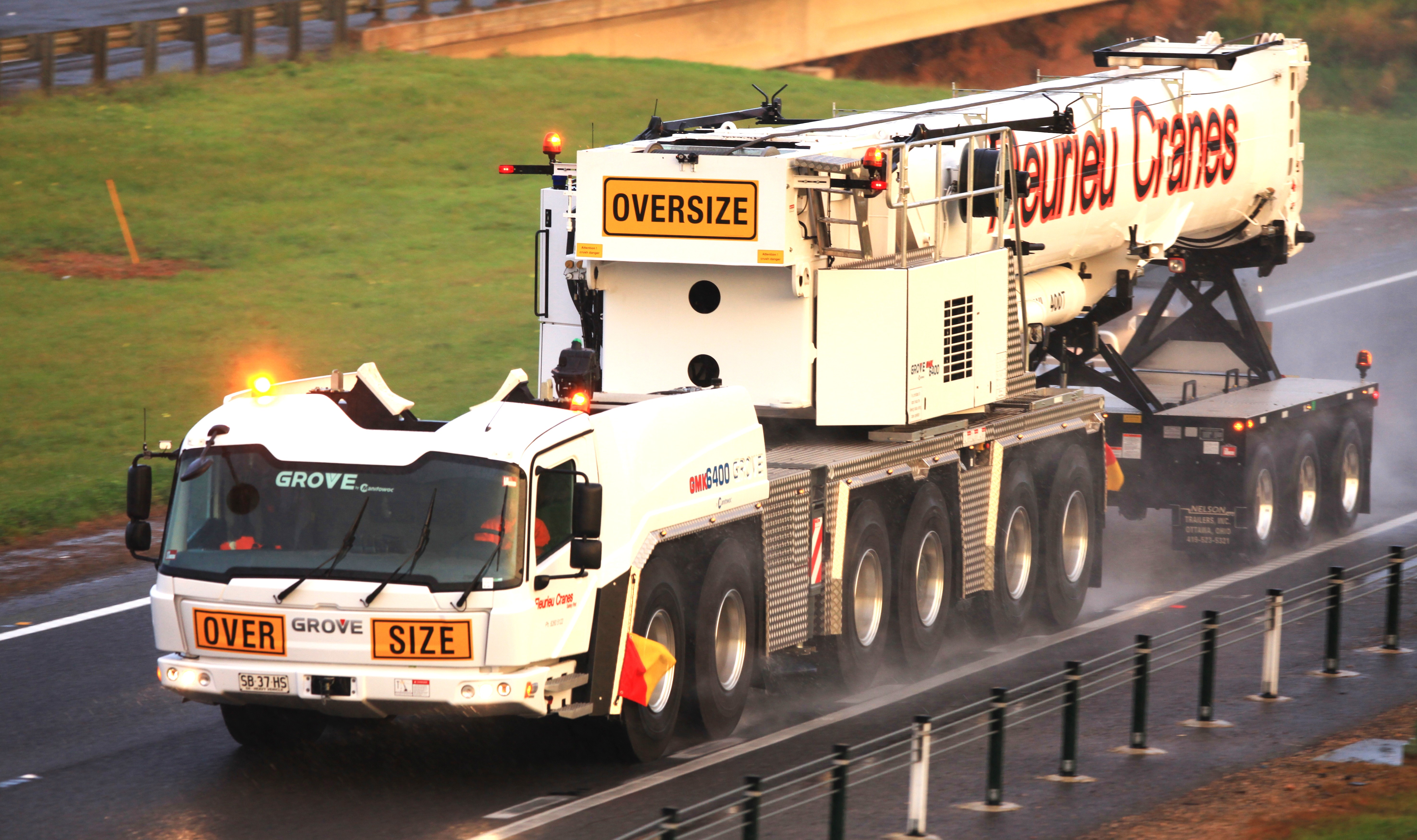 Kranbild Fleurieu Cranes mit Sitz im Adelaider Vorort Wingfield ...